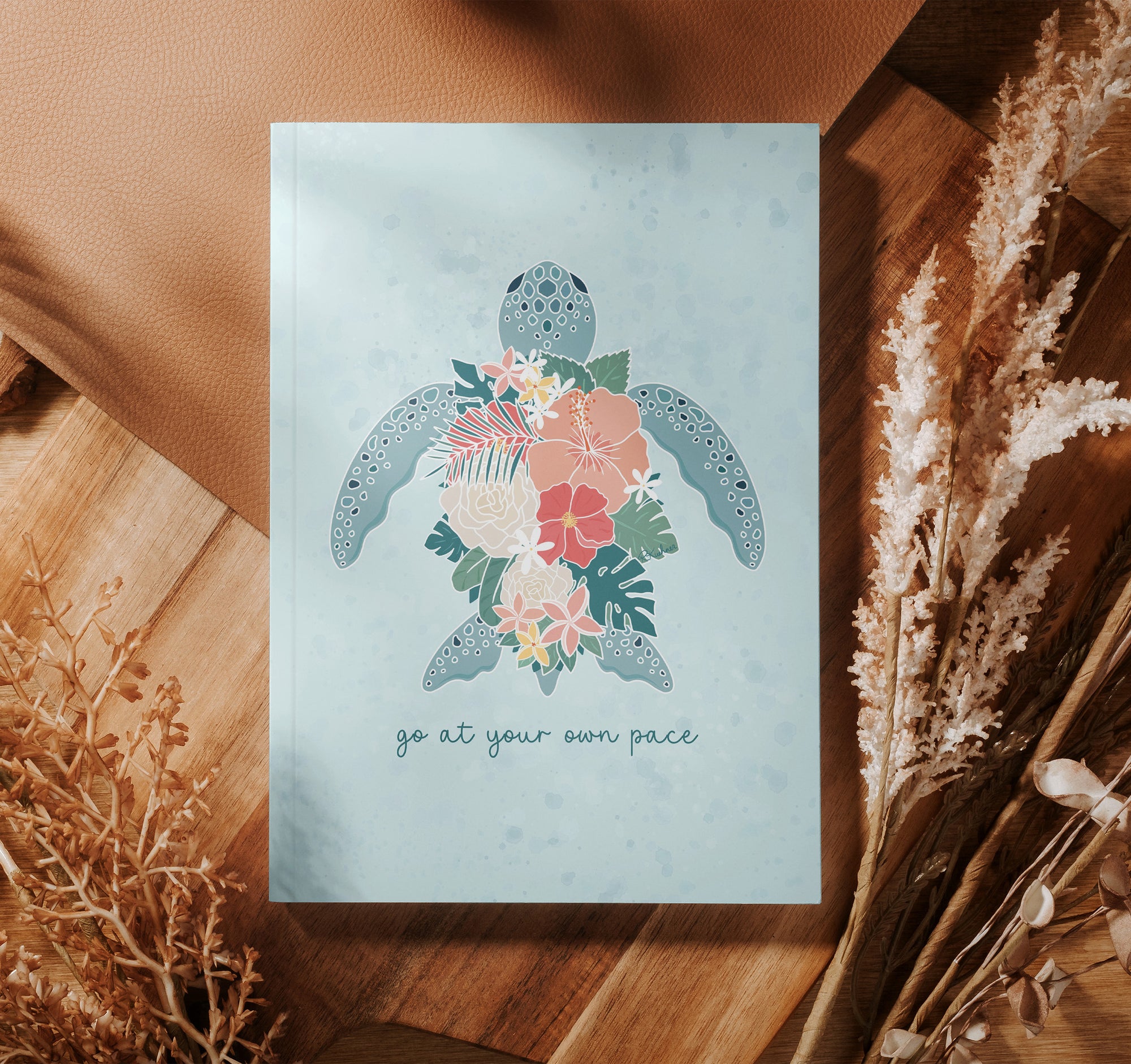 Sea Turtle Go At Your Own Pace Journal – Wild Peonies Studio