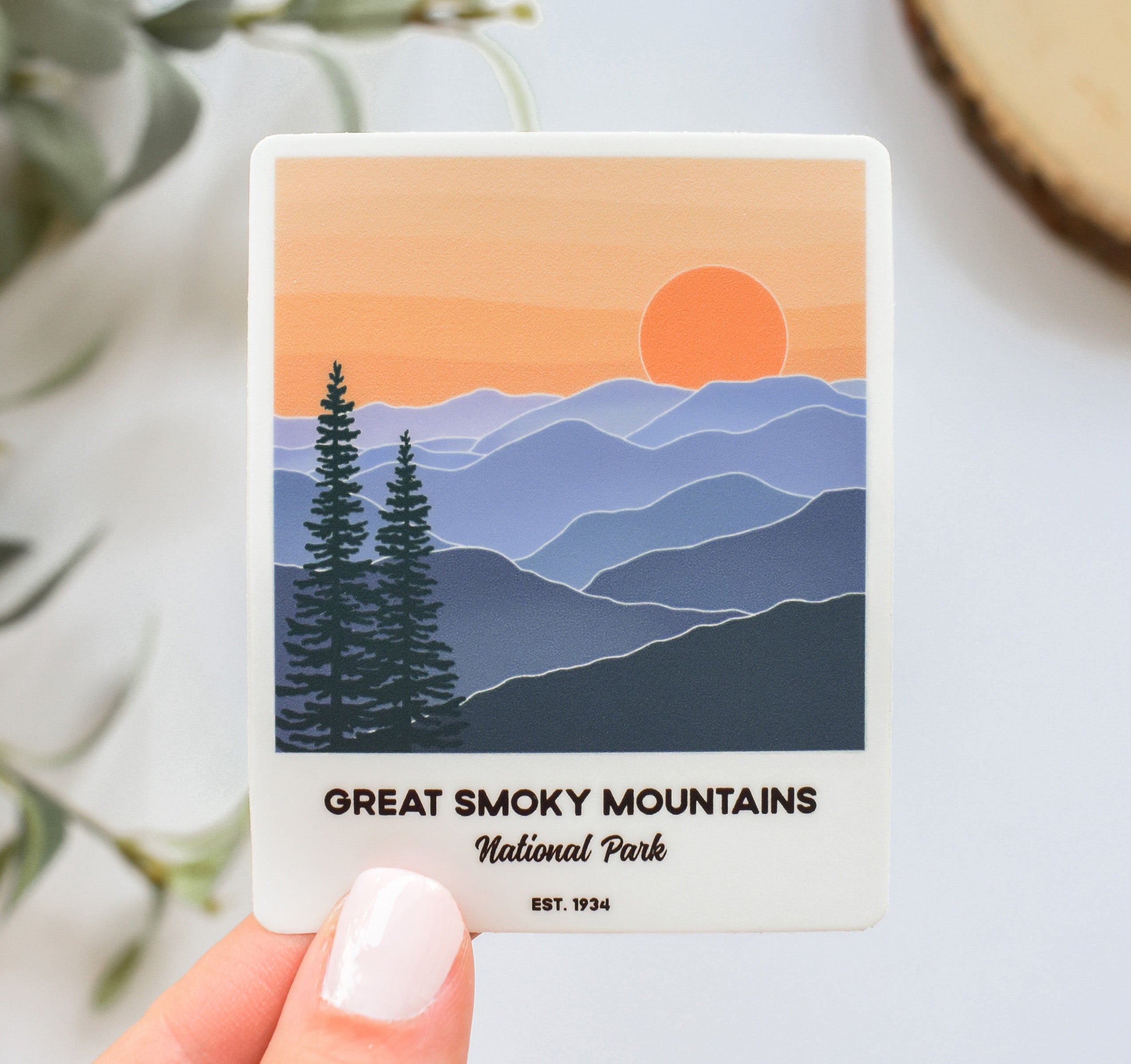 Great Smoky Mountains National Park "Instant Photo" Vinyl Sticker ...